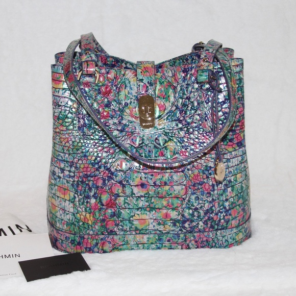 Brahmin | Bags | Nwot Brahmin Fiora Bucket Bag Leather Tote Purse ...